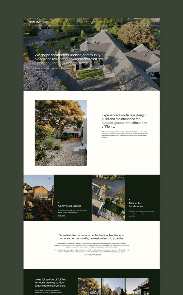 Natural Spaces – Forsythe Studio